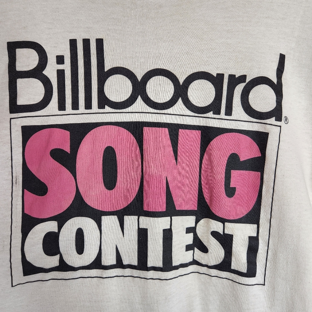 1990s 90s Billboard Song Contest Y2k Vintage Size S M… - Gem